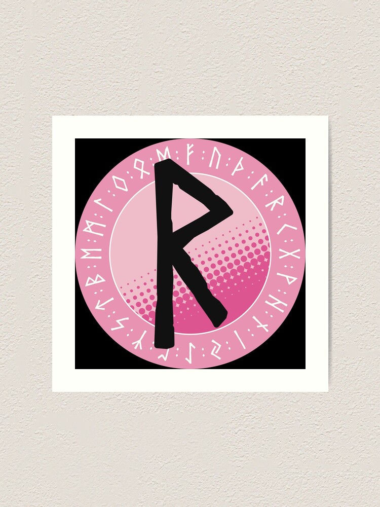 "Viking Runes and Runic Symbols - Raidho (Journey)" Art Print for Sale ...