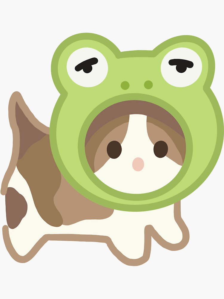"Frog cat" Sticker for Sale by satanwithmoxie | Redbubble