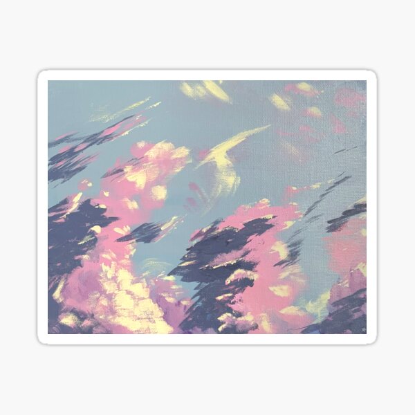 "Evening Clouds" Sticker for Sale by TJ-Blue-Art | Redbubble