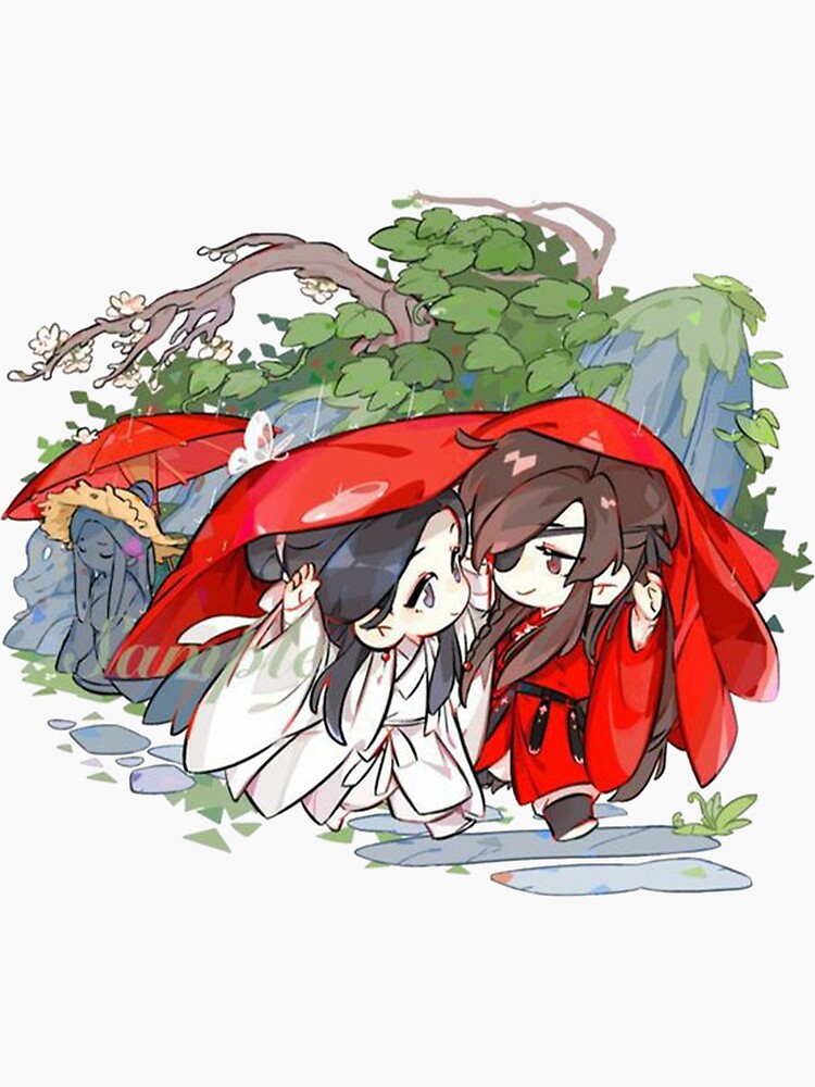 "TGCF Hualian Chibi Moment" Sticker for Sale by Coryhorn | Redbubble