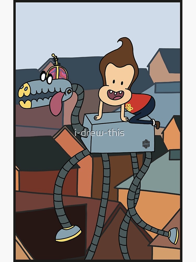 "Jimmy Neutron x Adventure Time" Poster for Sale by i-drew-this | Redbubble