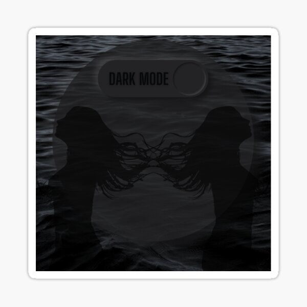 "Dark mode" Sticker for Sale by DeepWhite | Redbubble