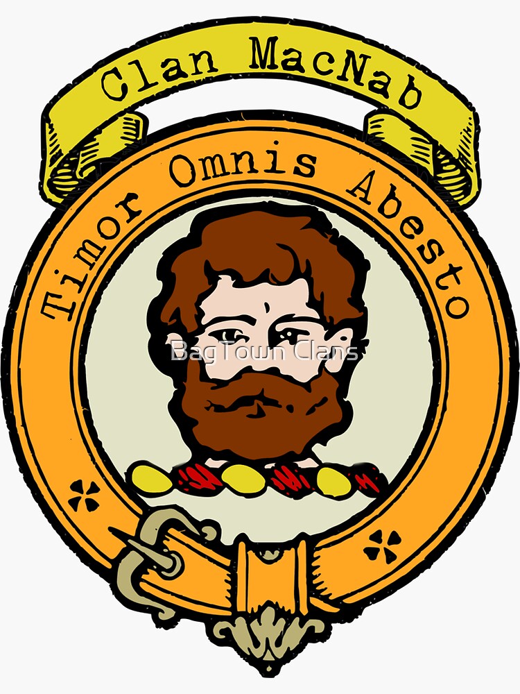 "Clan MacNab Scottish Clan Surname crest" Sticker for Sale by ljrigby ...