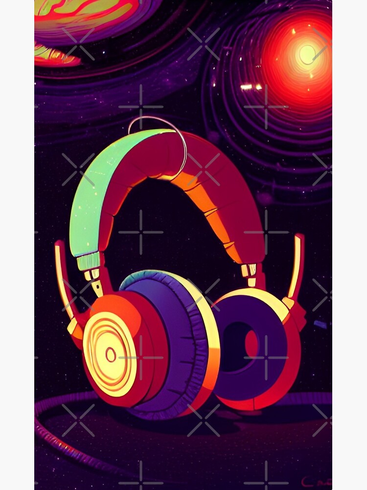 "Cosmic sound" Sticker for Sale by GroovyDino | Redbubble