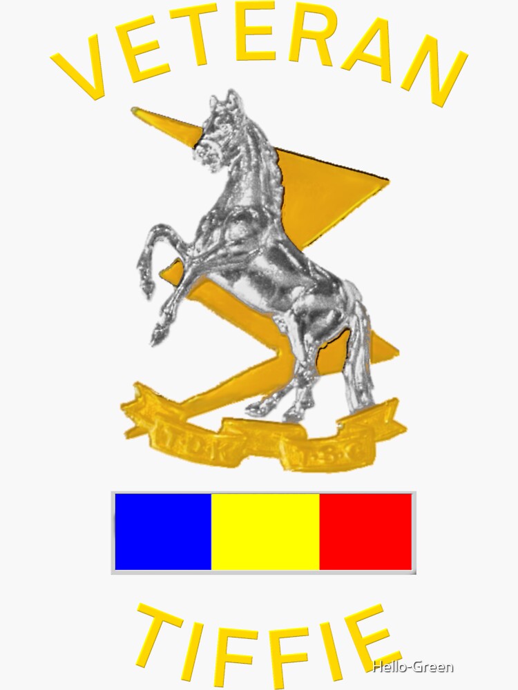 "SA TSC Tiffies Veteran" Sticker for Sale by Hello-Green | Redbubble