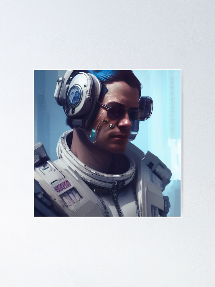 "Alien Warzone Robot" Poster for Sale by TheAIShop | Redbubble