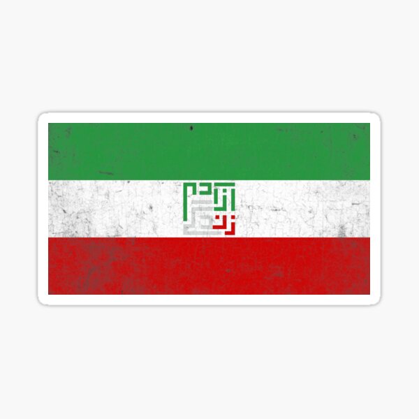 "Vintage Iran Flag - Zan Zendegi Azadi" Sticker for Sale by TheMesach ...