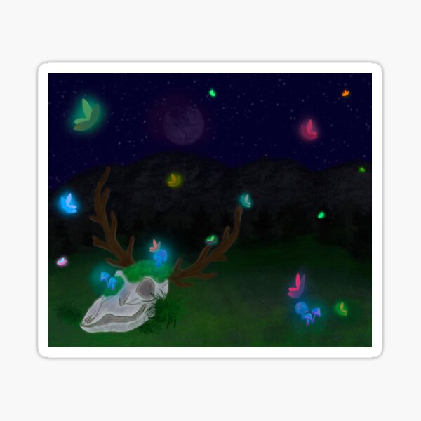 "Flutter" Sticker for Sale by CHaleArt | Redbubble