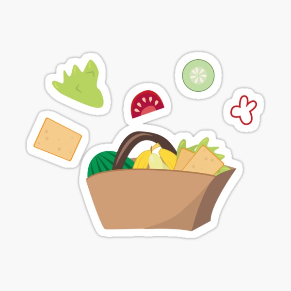 "Picnic basket in flat cartoon style" Sticker for Sale by ArtistL ...