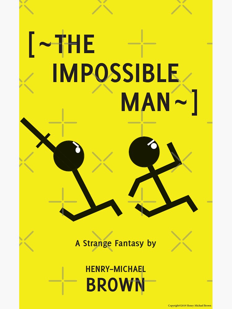"The Impossible Man (Book Cover)" Sticker for Sale by Coqui-sanLLC ...