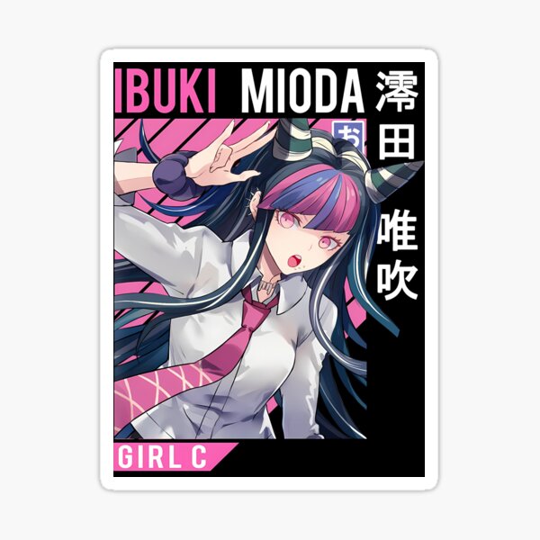 "Ibuki Mioda Danganronpa" Sticker for Sale by Saghanime | Redbubble