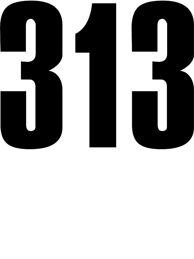 "313 Detroit | Phone Area Code Shirts" Art Print for Sale by ...