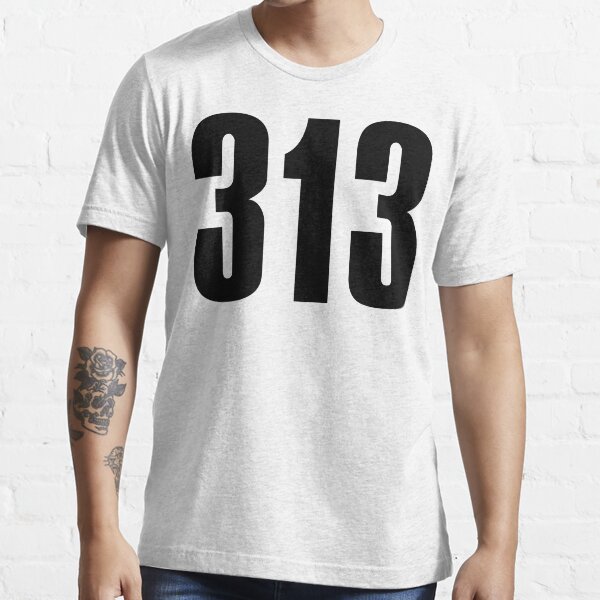 "313 Detroit | Phone Area Code Shirts" T-shirt for Sale by ...