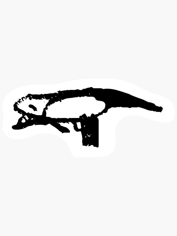 "Raptor Stick Figure | Kid Drawing | Dallin Collection " Sticker for ...