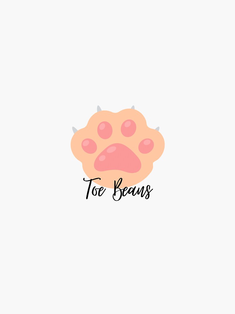 "Toe Beans" Sticker for Sale by KerasDesignz | Redbubble