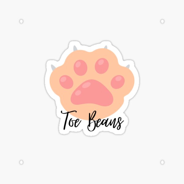 "Toe Beans" Sticker for Sale by KerasDesignz | Redbubble