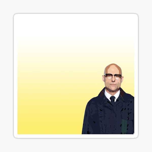 "Merlin (Kingsman)" Sticker for Sale by kpalamara | Redbubble