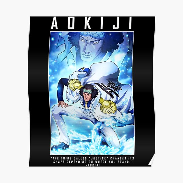 "Aokiji " Poster for Sale by adnerprow | Redbubble
