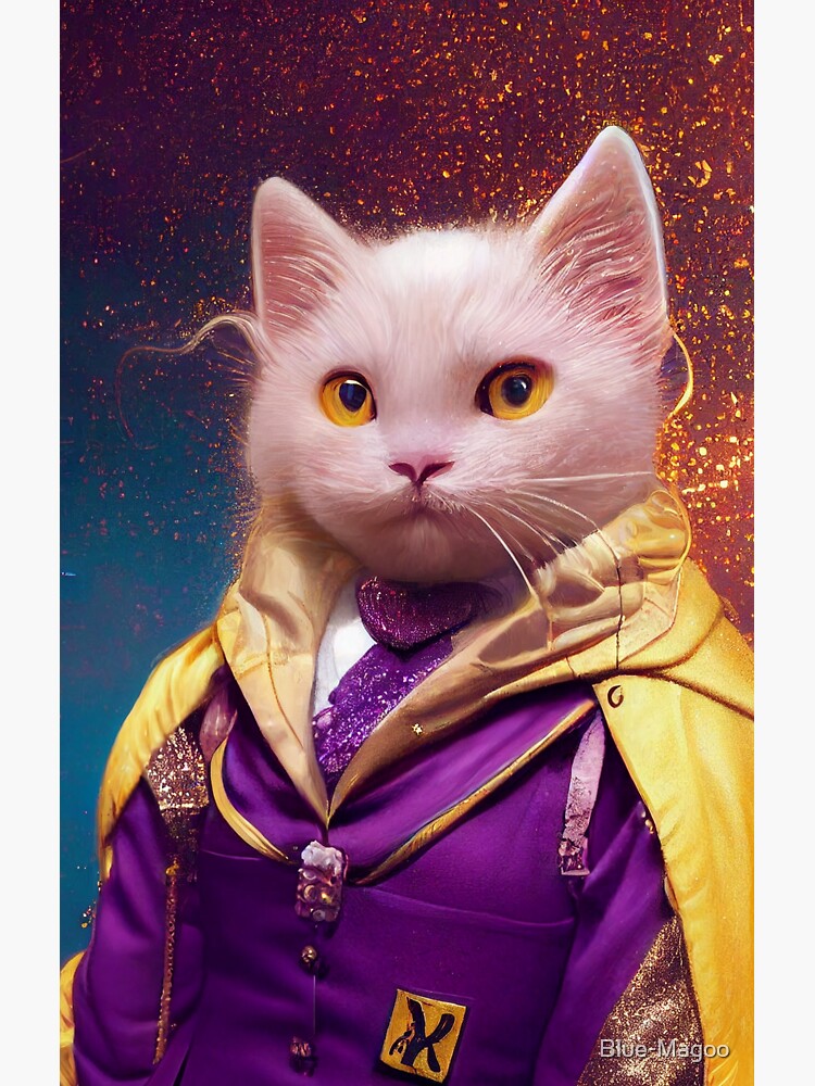 "Dapper Cat" Sticker for Sale by Blue-Magoo | Redbubble