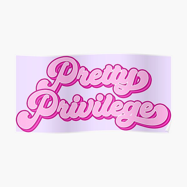 "Y2K Aesthetic Pretty Privilege Girly" Poster for Sale by SW-Boutique ...
