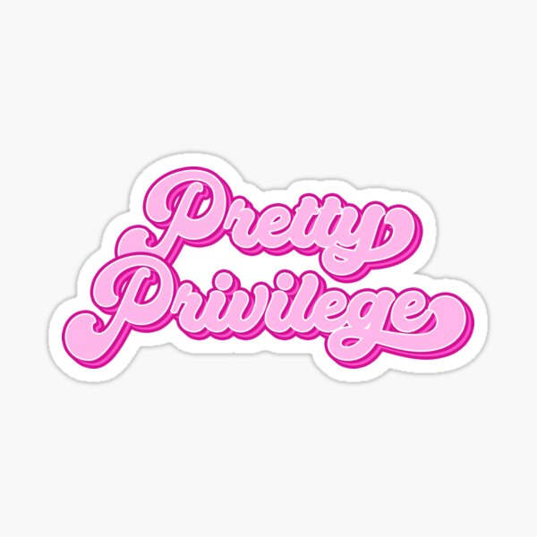 "Y2K Aesthetic Pretty Privilege Girly" Sticker for Sale by SW-Boutique ...