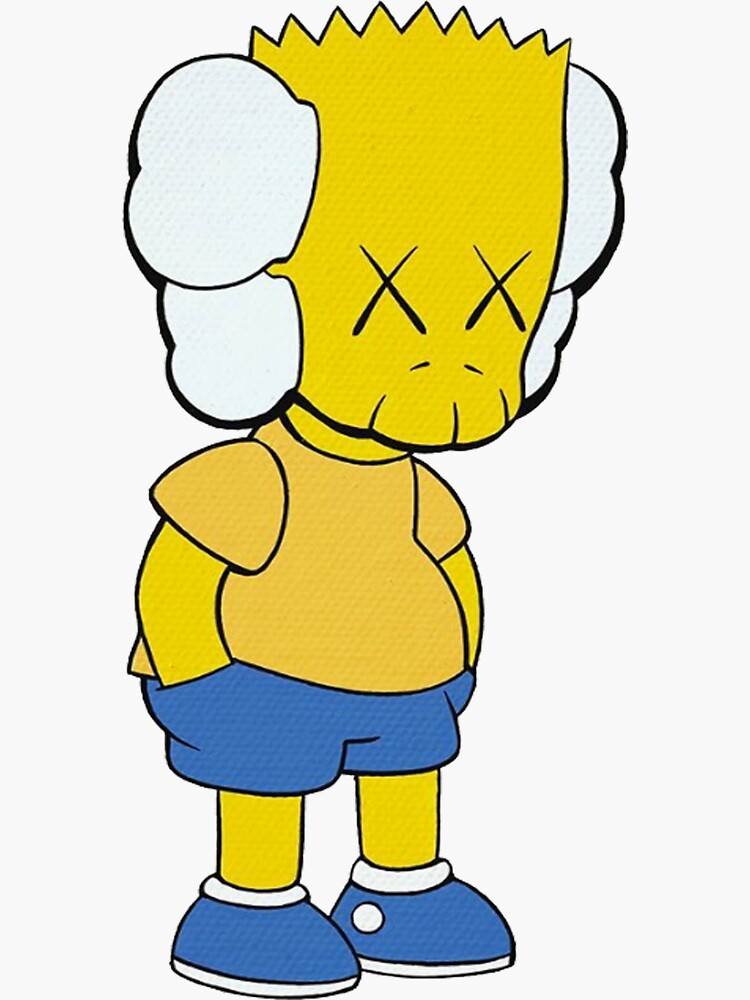 "simpson xx eyes " Sticker for Sale by DorisManno | Redbubble