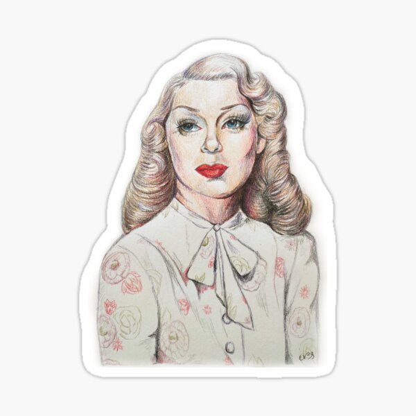 "Movie Starlet" Sticker for Sale by NatalieJuneArt | Redbubble