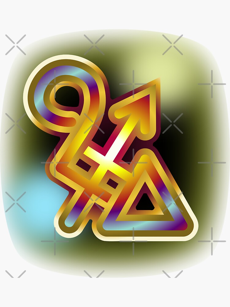 "Sagittarius and Jupiter Symbol Combination" Sticker for Sale by ...