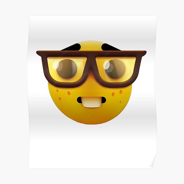 "Goofy Ahh Meme, Nerd Emojie" Poster for Sale by Davido6969 | Redbubble