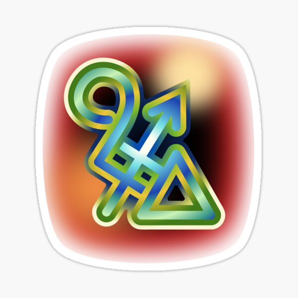 "Sagittarius and Jupiter Symbol Combination" Sticker for Sale by ...