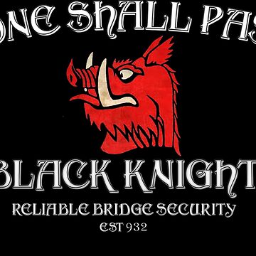 "None Shall Pass Black Knight Bridge Security - Monty Python and the ...