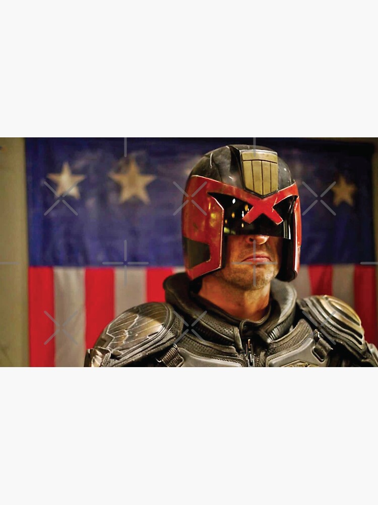 "Judge Dredd Flag" Sticker for Sale by InfinitelyWavey | Redbubble
