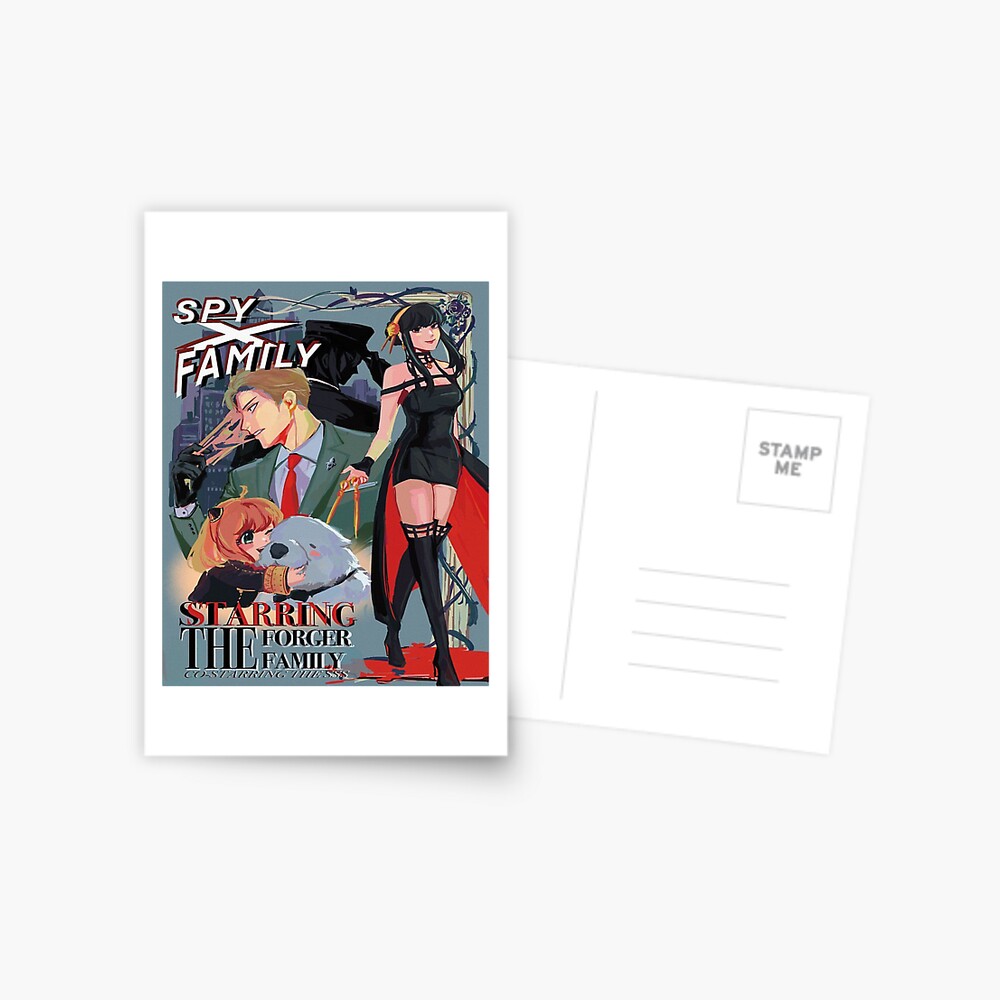 "Spy X Family - Anya and Bond Starring the Forger Family" Postcard for ...