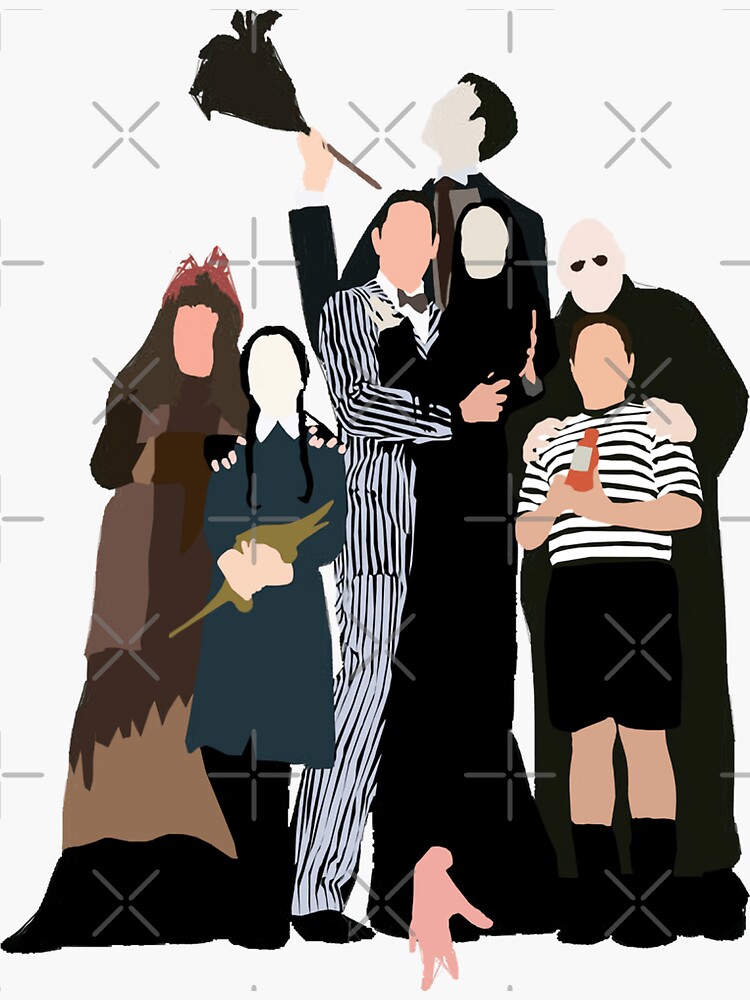 "Most Important In The World Adams Family Gifts For Movie Fan" Sticker ...