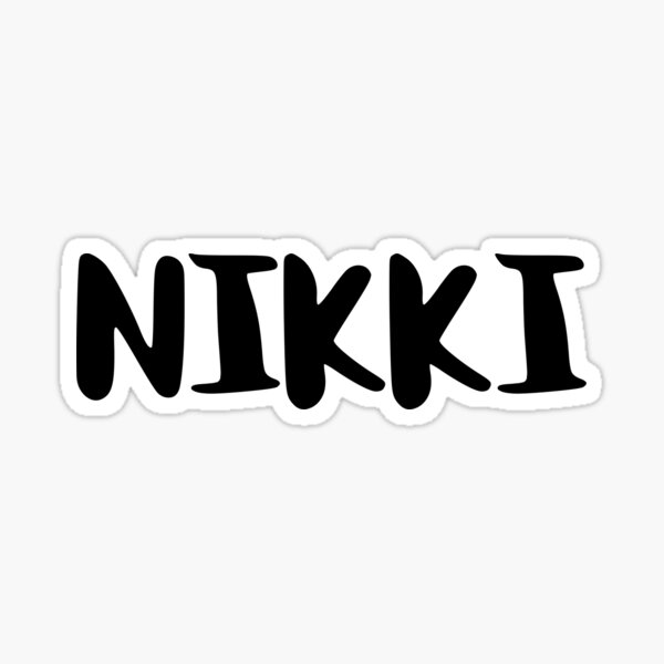 "NIKKI" Sticker for Sale by FTML | Redbubble