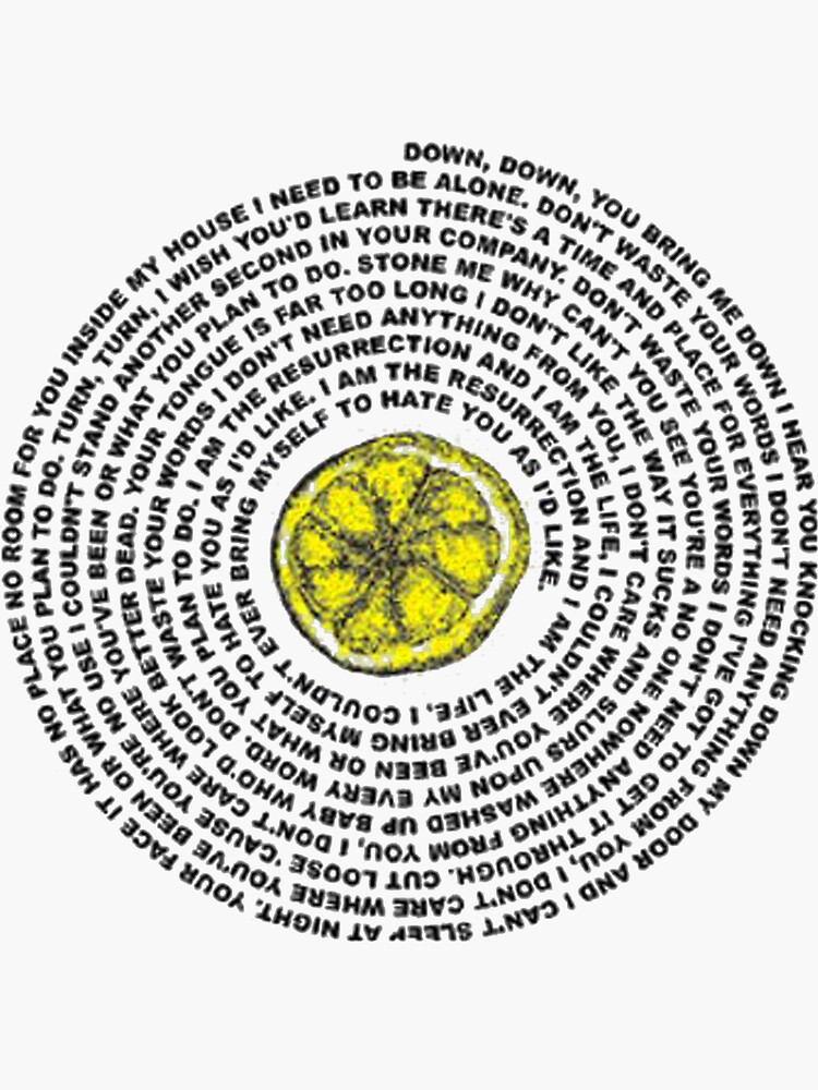 "Circle SOng" Sticker for Sale by WilliamCElli | Redbubble
