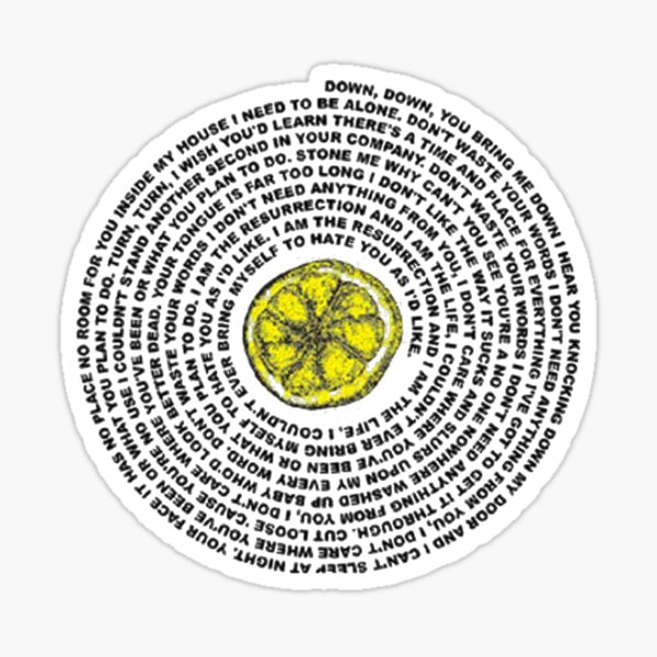 "Circle SOng" Sticker for Sale by WilliamCElli | Redbubble