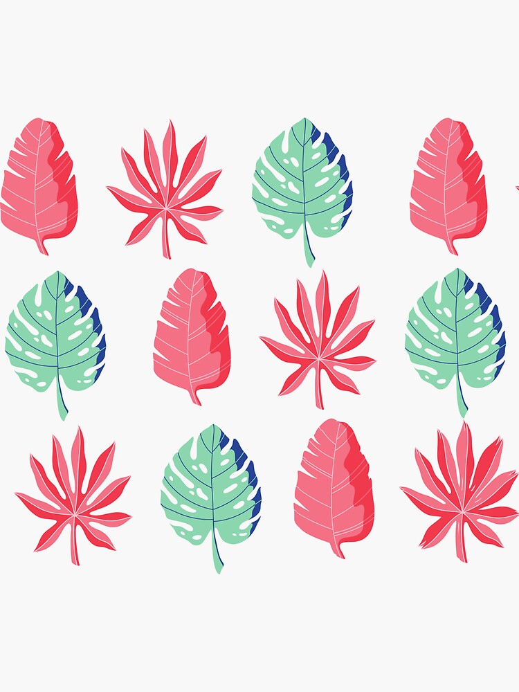 "Bold Vector Palms Design" Sticker for Sale by Pan-Sil | Redbubble