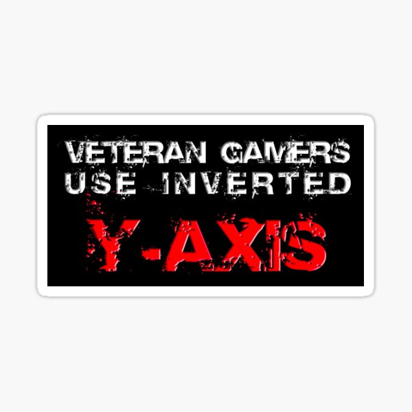 "Invert Vertical Y Axis" Sticker for Sale by 70-80-90 | Redbubble