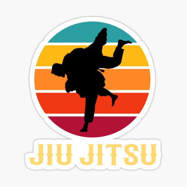"Jiu Jitsu Vintage Sunset / Retro Sunset Jiu Jitsu Design for a Jiu ...