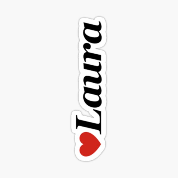 "Laura" Sticker for Sale by CoolYule | Redbubble