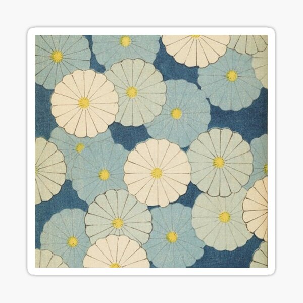 "Japanese Flowers" Sticker for Sale by Itzlknows | Redbubble