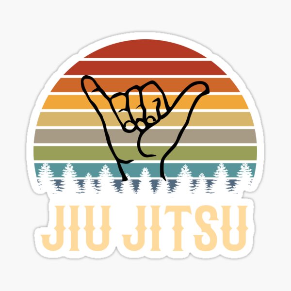 "Jiu Jitsu Vintage Sunset / Retro Sunset Jiu Jitsu Design for a Jiu ...