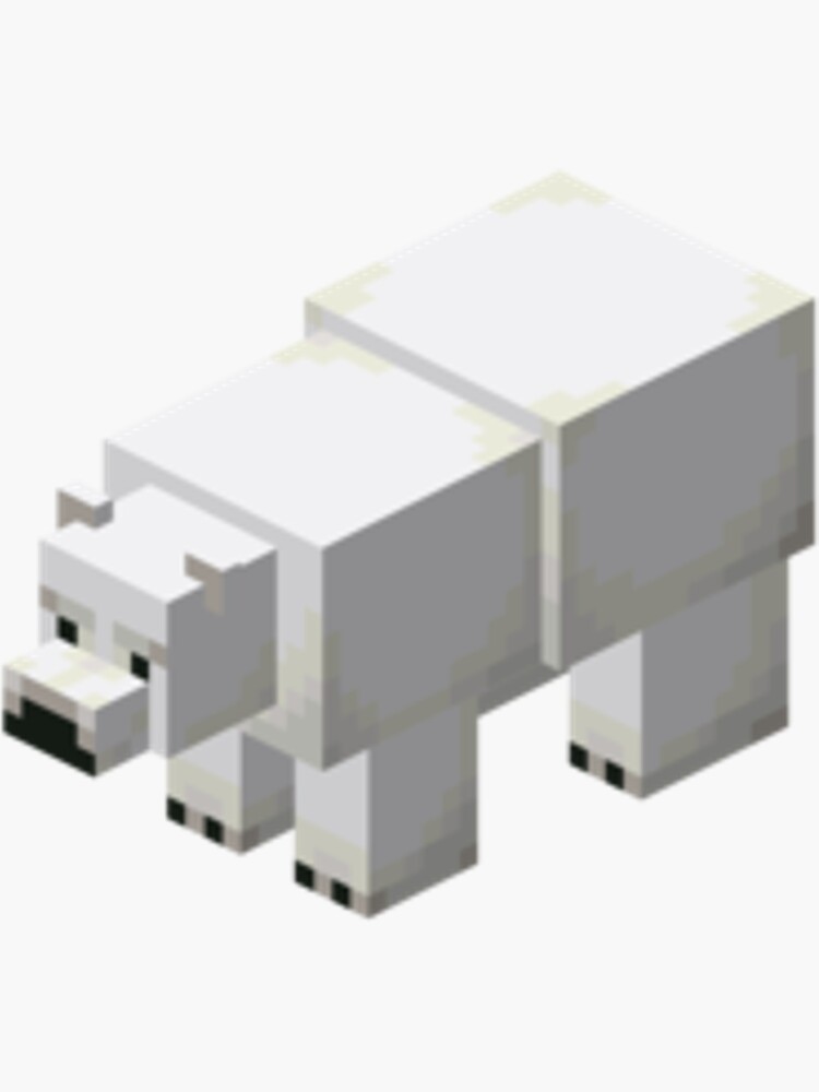 "Minecraft Polar Bear" Sticker for Sale by GeovaGoodwin | Redbubble