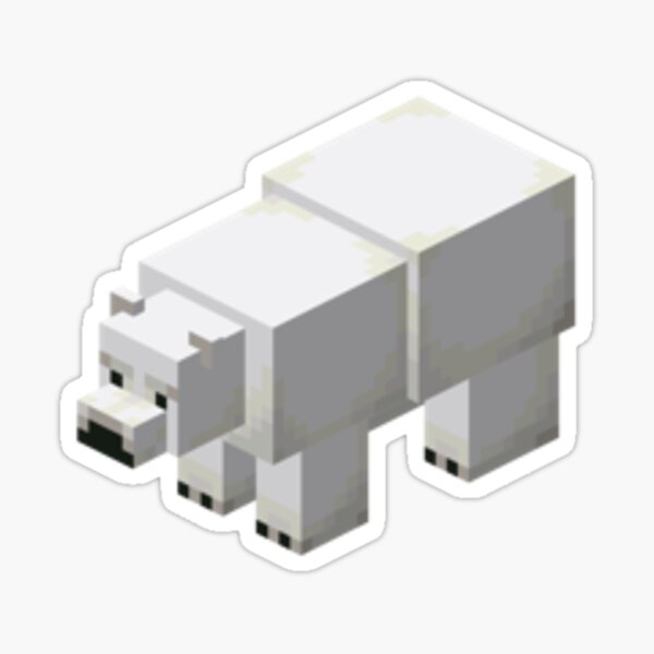 "Minecraft Polar Bear" Sticker for Sale by GeovaGoodwin | Redbubble