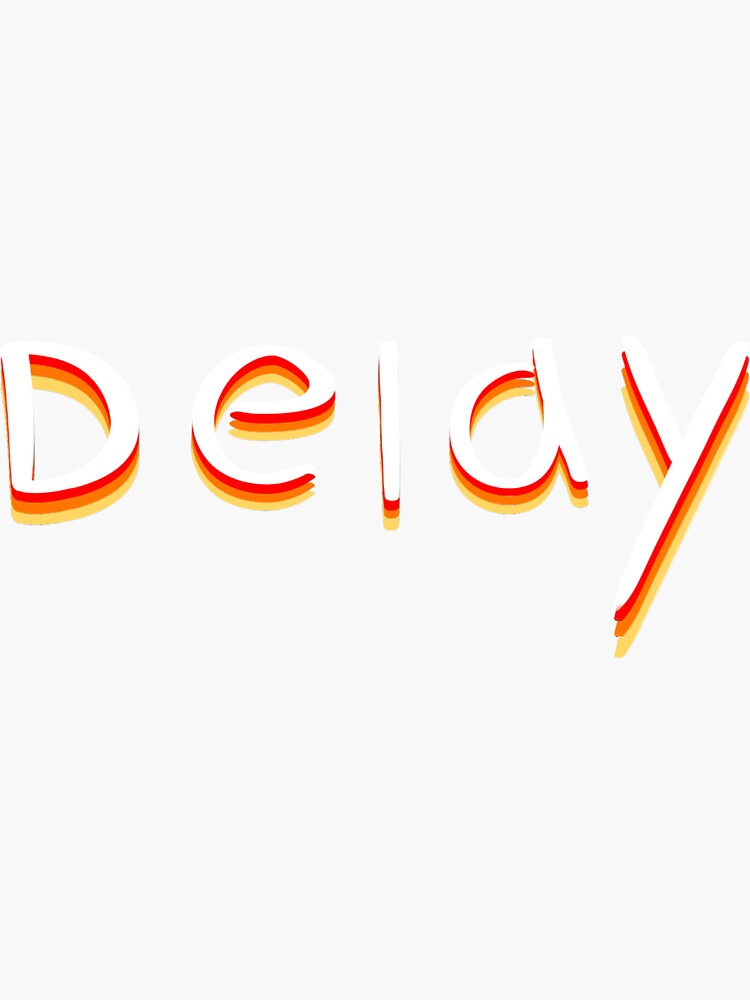"Delay button" Sticker for Sale by casper-art | Redbubble
