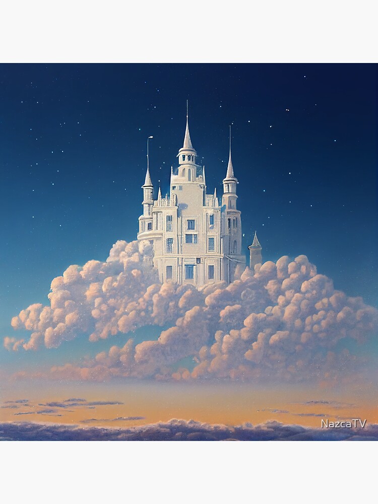 "Heavenly castle above clouds" Sticker for Sale by NazcaTV | Redbubble