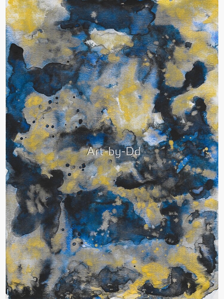 "Navy blue and gold " Poster for Sale by Art-by-Dd | Redbubble