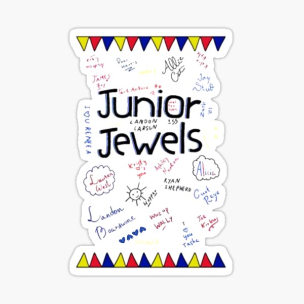 "Junior jewels swiftie" Sticker for Sale by Designer090 | Redbubble