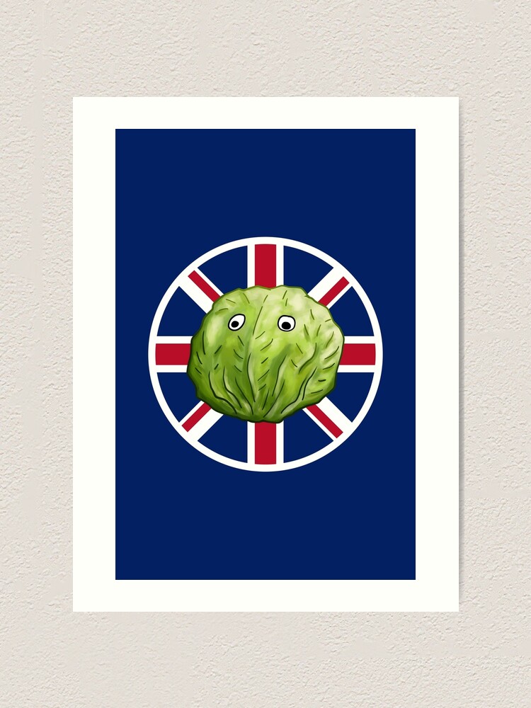 "Liz Truss Lettuce with British Flag" Art Print for Sale by Lakisha0326 ...